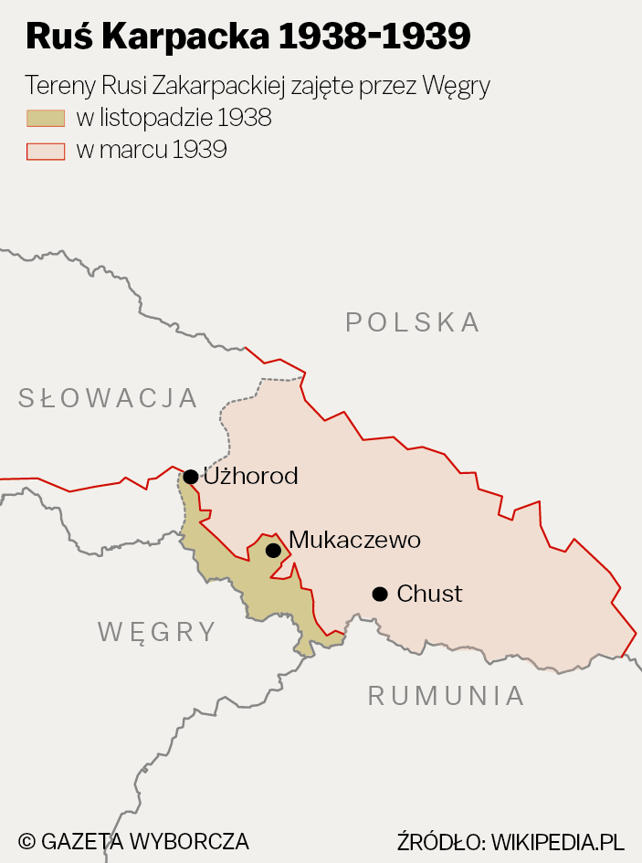 Zakarpacie należało do czterech państw. Węgier, Czechosłowacji, Związku ...