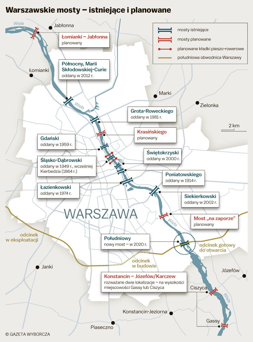 Nowy most w Warszawie gotowy do otwarcia. Gdzie będzie następny?