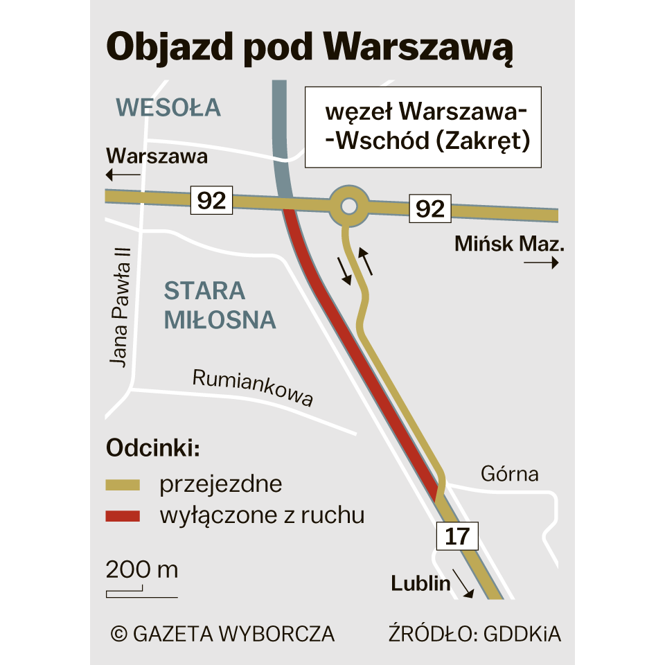 Wschodnia obwodnica Warszawy. Nowe rondo na wjeździe do miasta