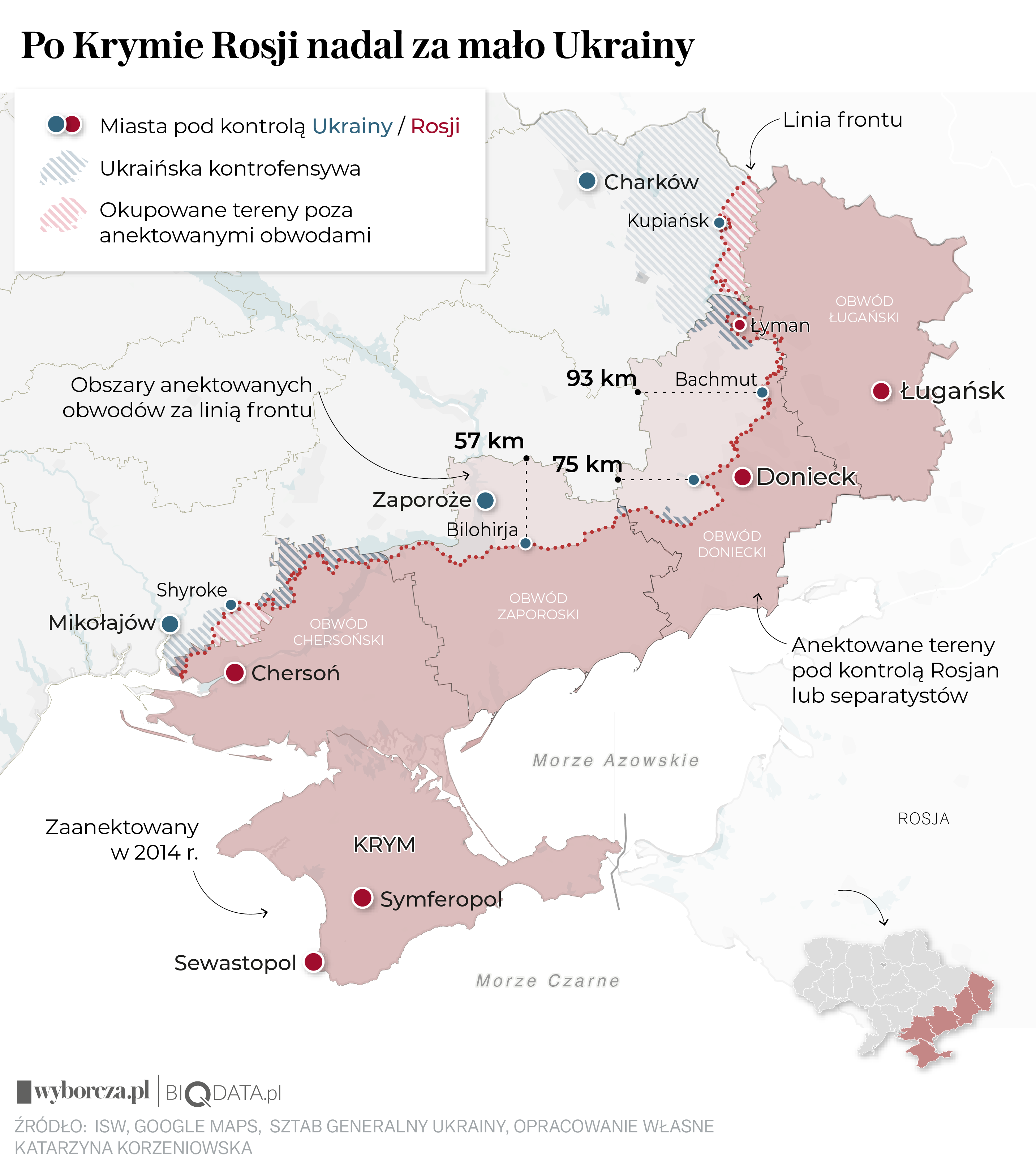 Aneksja Putina. Zawłaszcza nawet te tereny Ukrainy, których nie ma pod ...